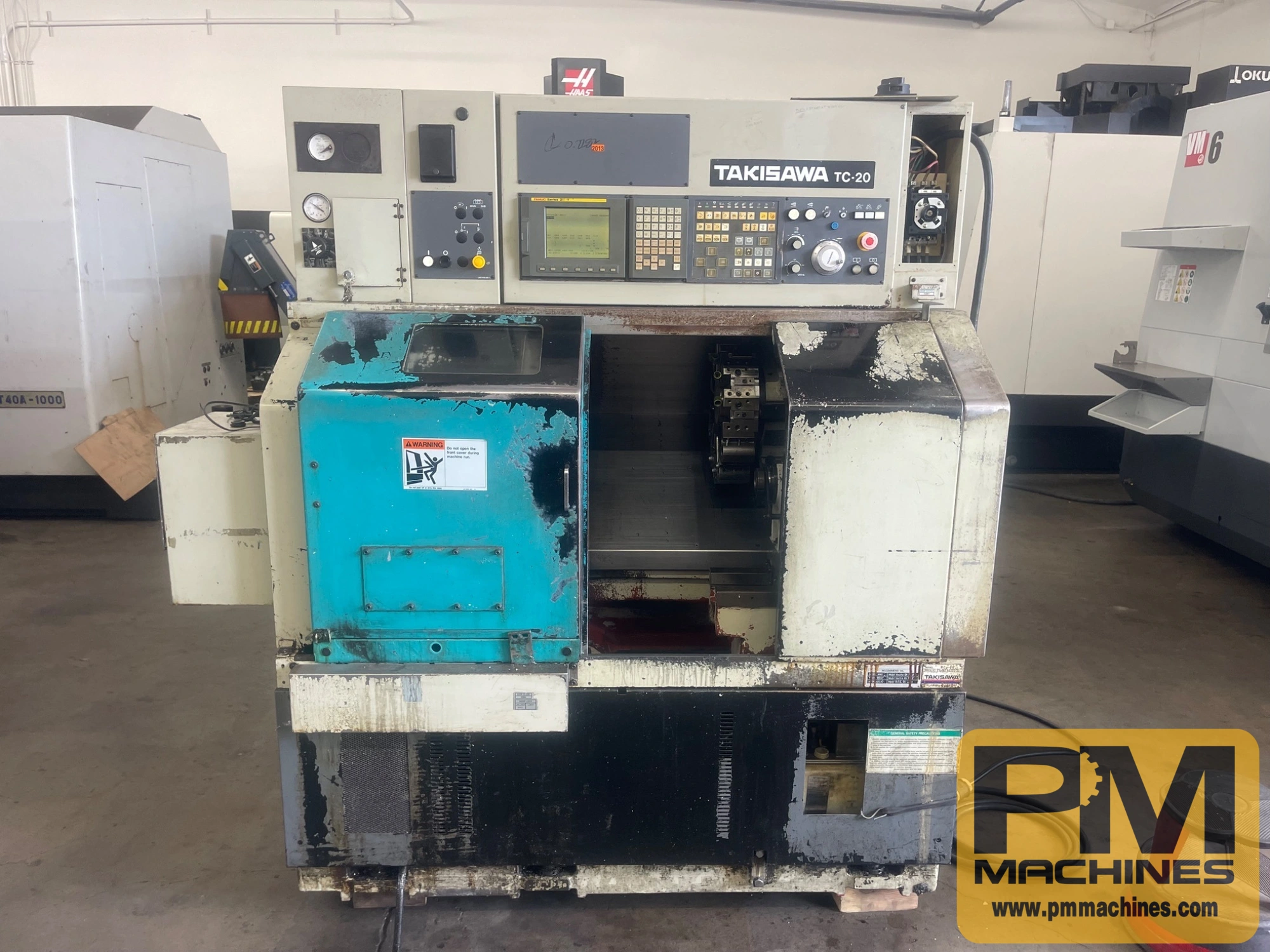 Used TAKISAWA TC-20 CNC Lathes 81088988 | PM Machines