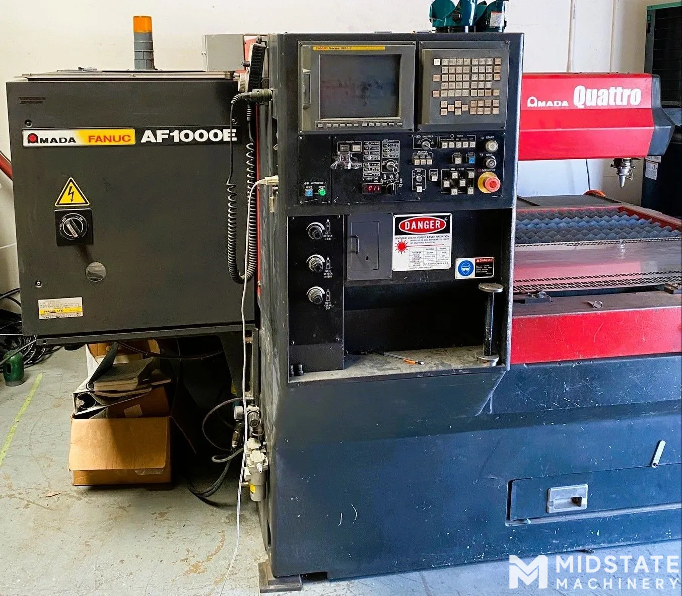 Used 2002 AMADA QUATTRO Laser Cutters 3006 | Midstate Machinery
