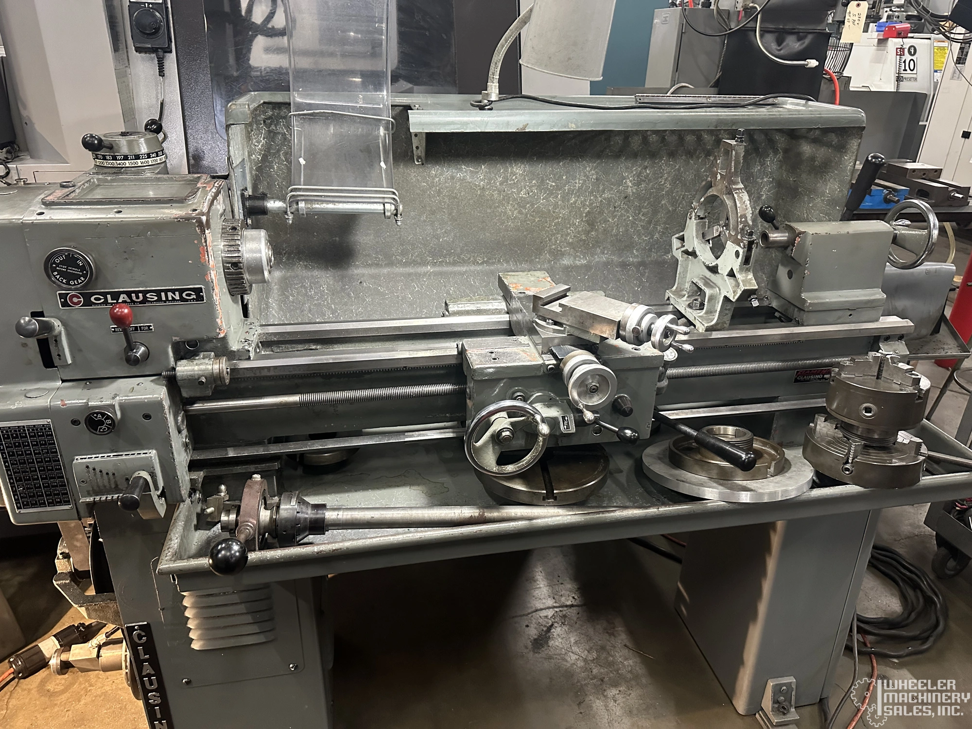 Used CLAUSING 5914 LATHES, ENGINE 7078 | Wheeler Machinery Sales