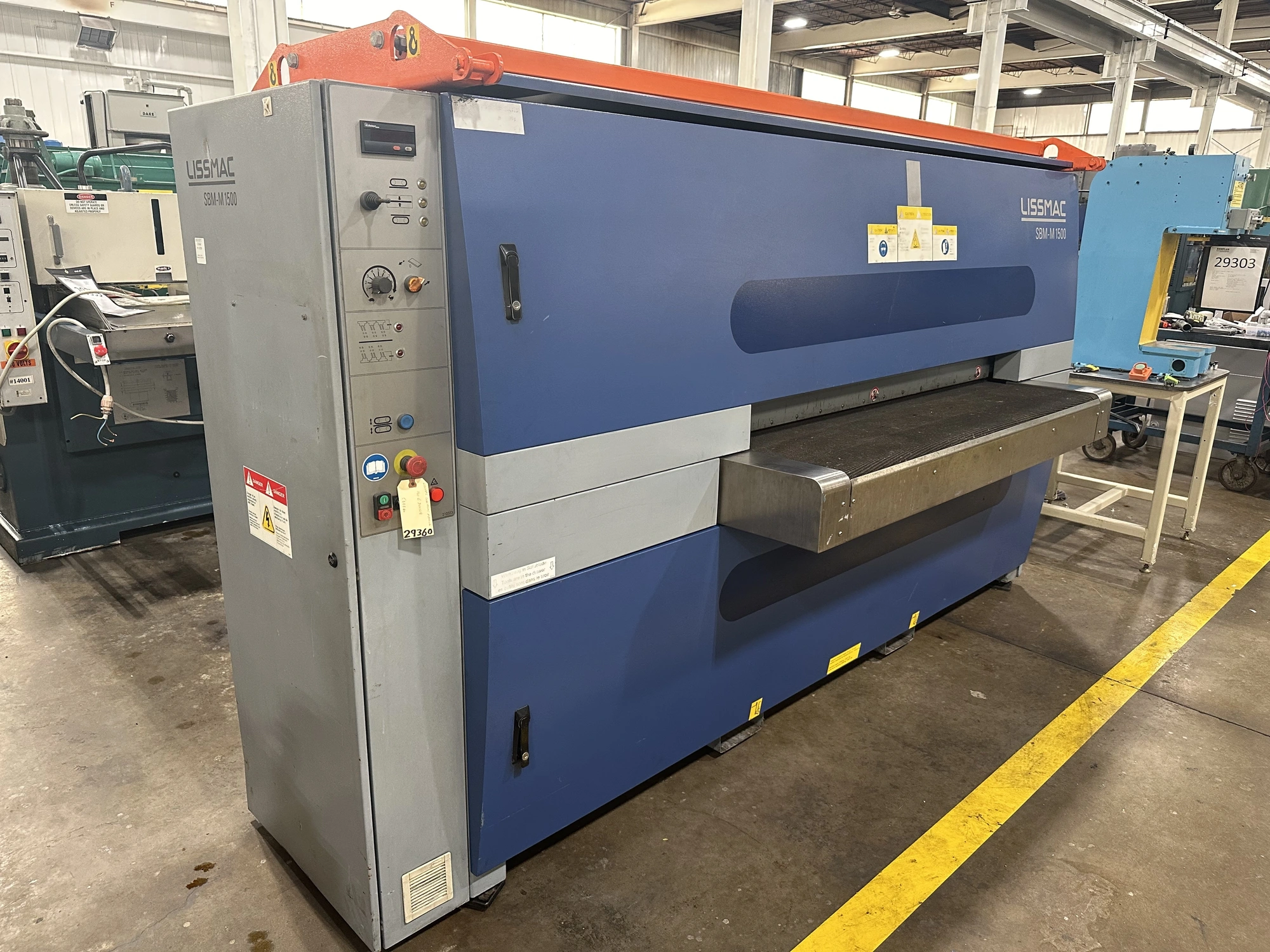 Used 60" Lissmac Model No. SBM-M1500B2-60 Deburring Machine #29360 ...