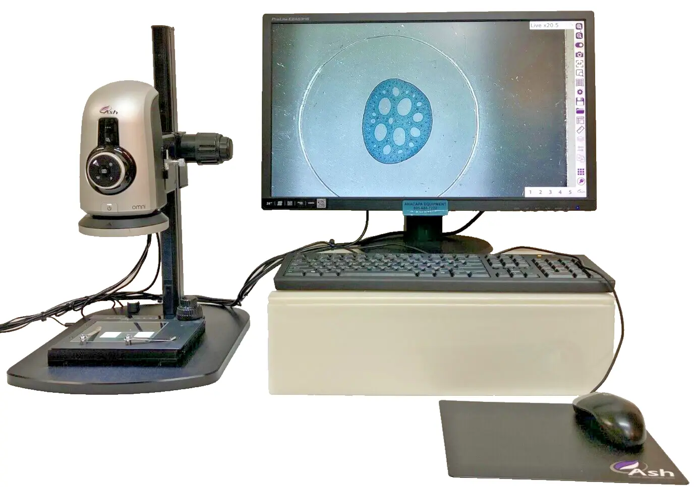 Ash Vision Omni Digital Inspection & Measurement Microscope Full HD ...