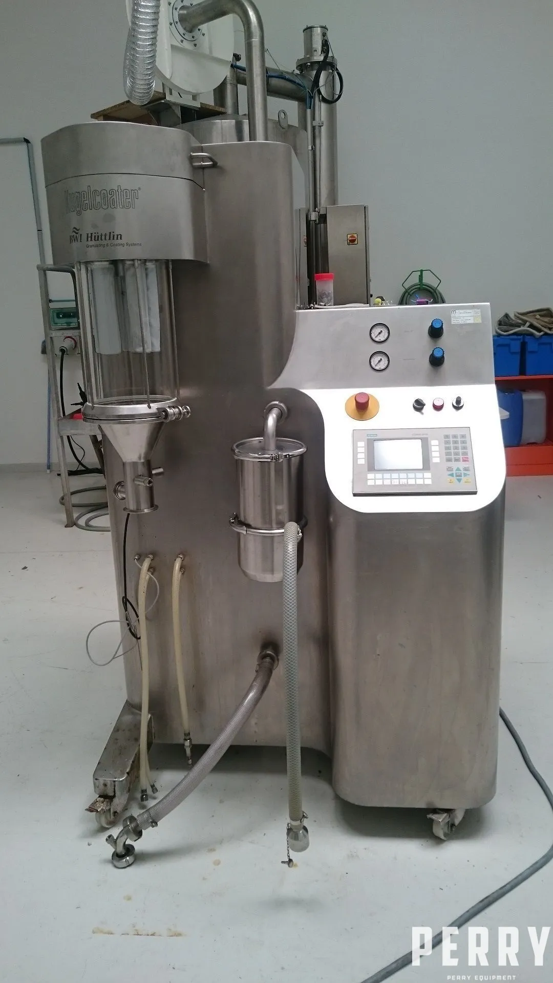 Used Huttlin HKG-05-TJ-KUGELCOATER Dryer Fluid Bed Batch BG0032-01 ...
