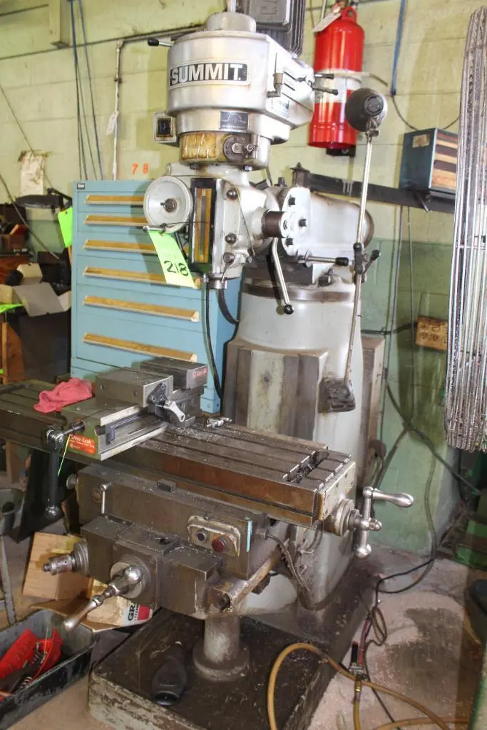 Used SUMMIT BRIDGEPORT V-244 3879 VERTICAL MILLING MACHINE 104280 ...