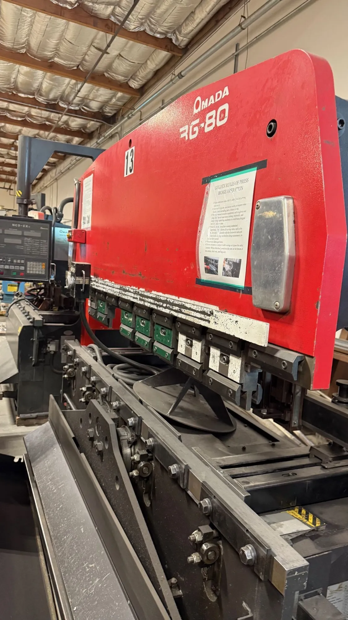 Used 1996 AMADA RG-80 Press Brakes-Hydraulic Power 93939 | Asset ...