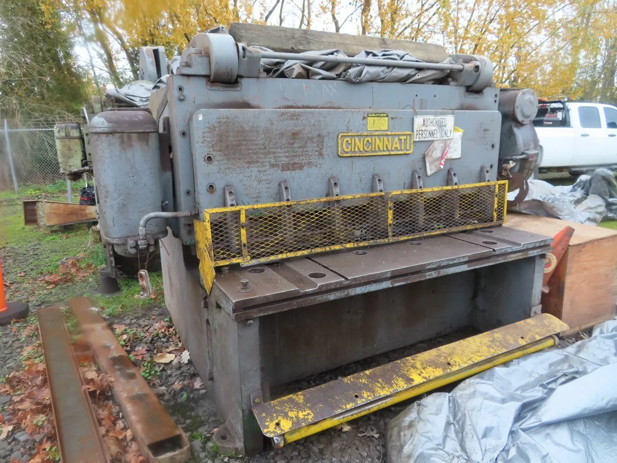 Used CINCINNATI Sold Equipment | MD Equipment Services LLC