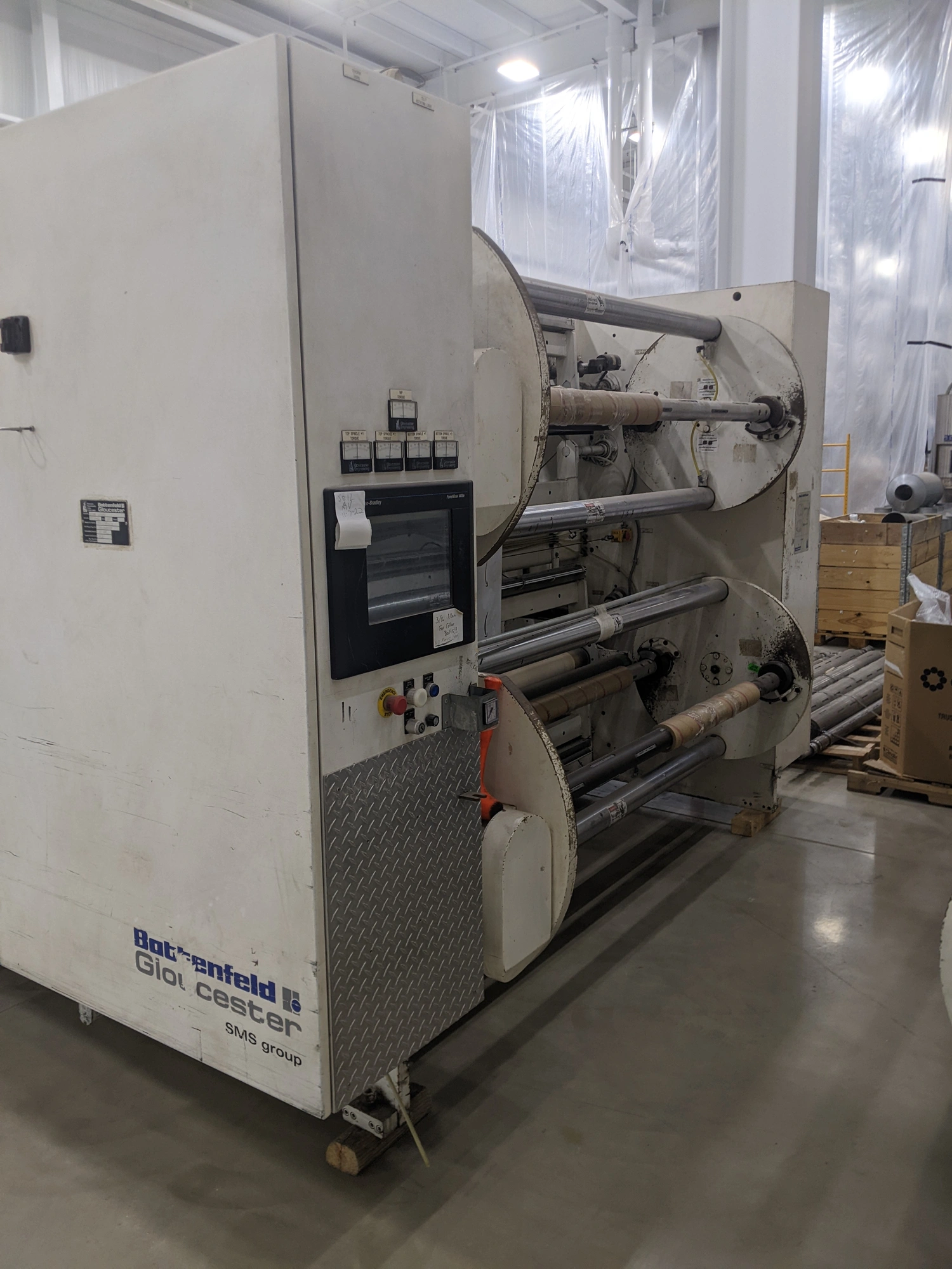 Used 2005 GLOUCESTER 1008 Dual Turret winder Winders, Dual Turret 4933-002 | Mark One Machinery