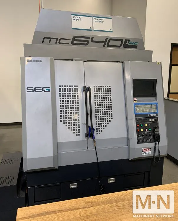 (1) Used Sodick MC640L High Speed Vertical Machining Center, New 2005 | Machinery Network