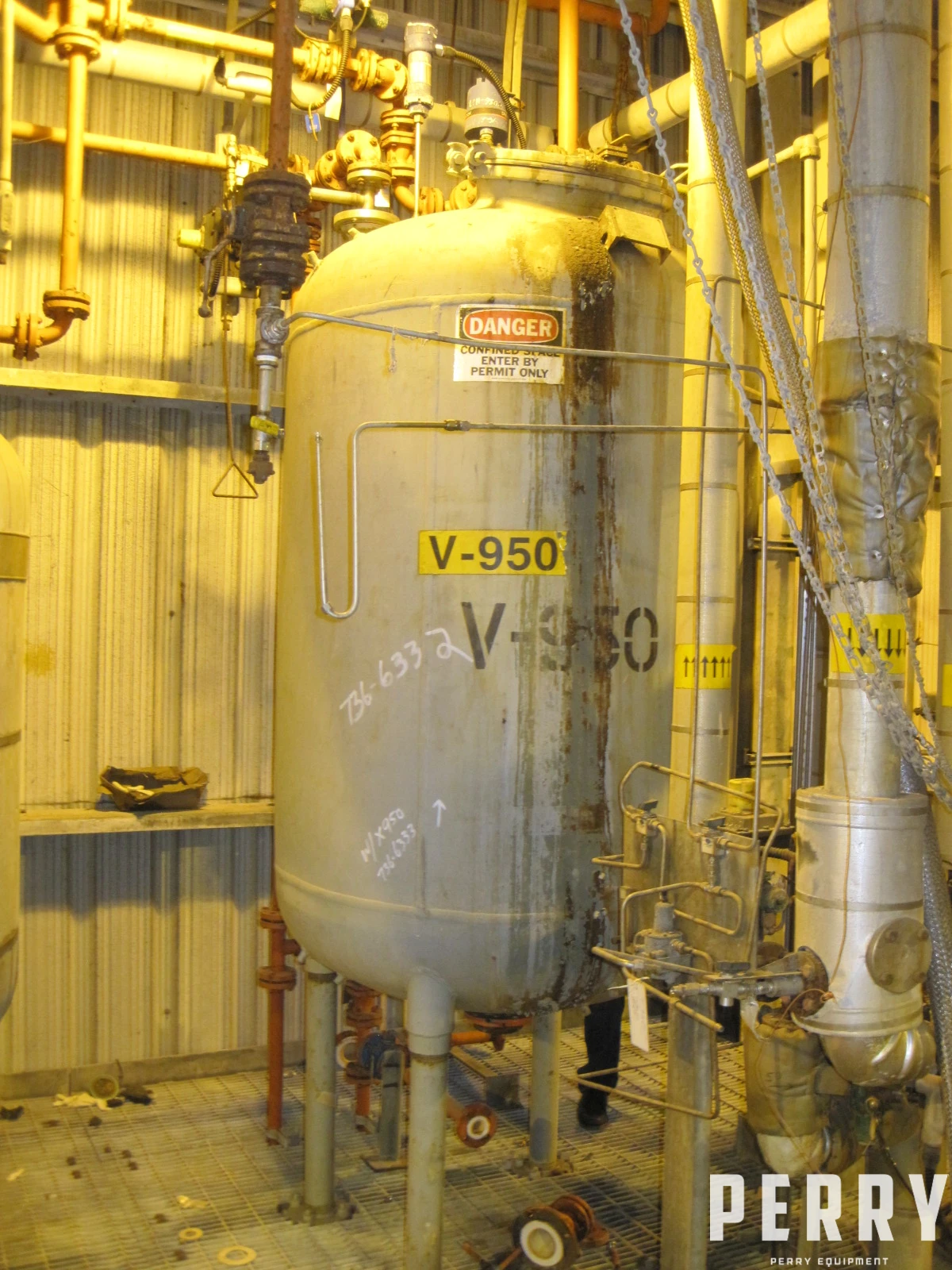 Used CERAMIC COATINGS 500 GALLON Glass Lined Tanks 736-6332 | Perry ...