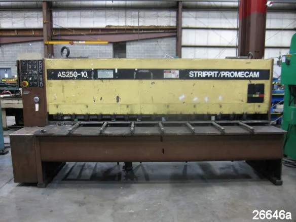 Used PROMECAM GHE 630 Power Squaring Shear 26646 | Kempler Industries
