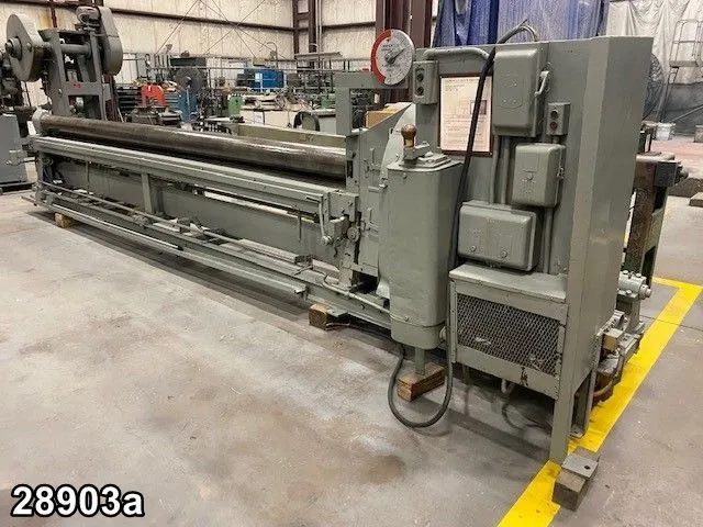 Used 15 Ft. X 14 Ga. Bertsch #7 Plate Roll #28903 | Kempler Industries