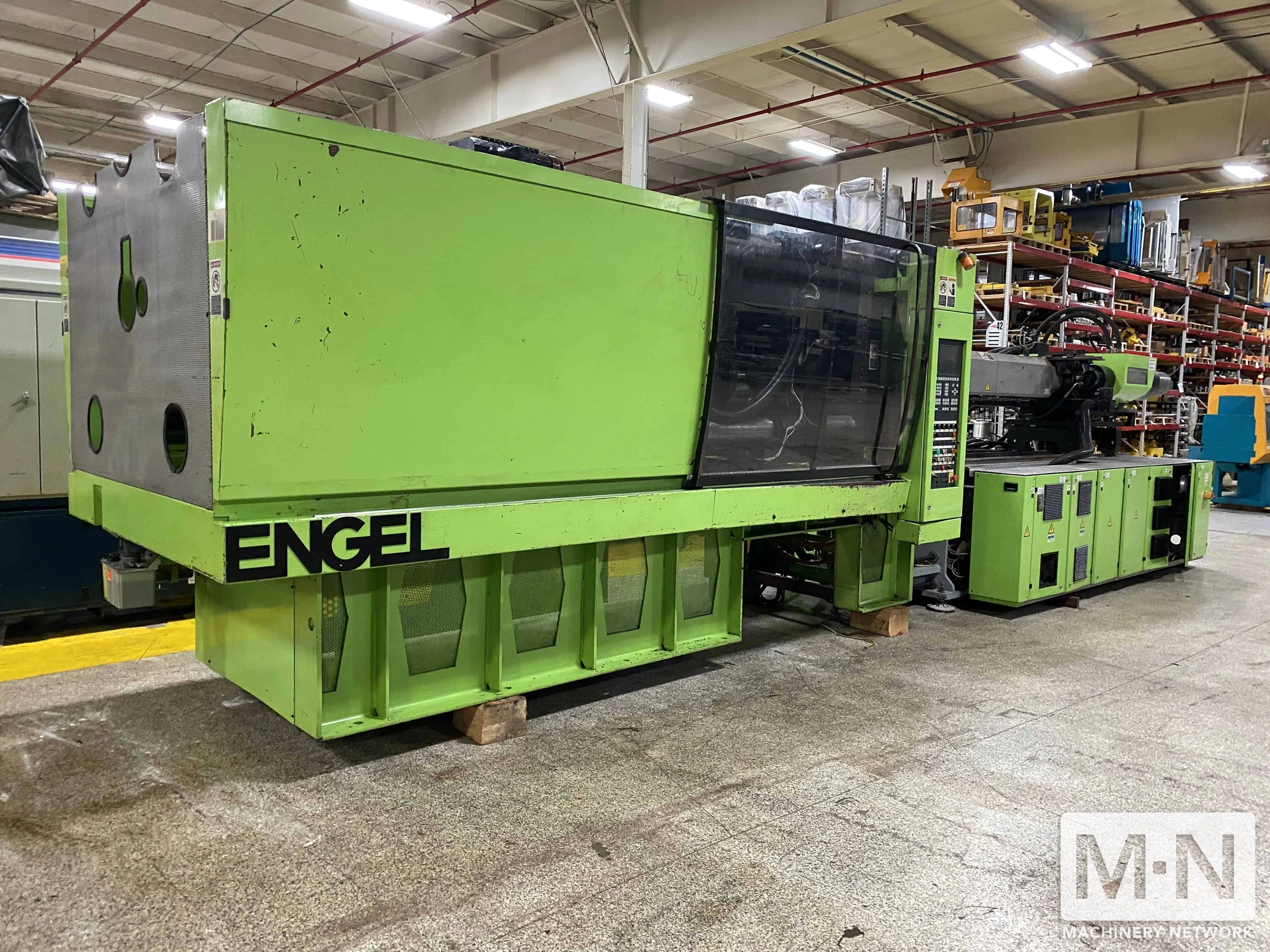 610 TON 105 OZ ENGEL MODEL CL4550/610 INJECTION MOLDER MFG 2005 ...