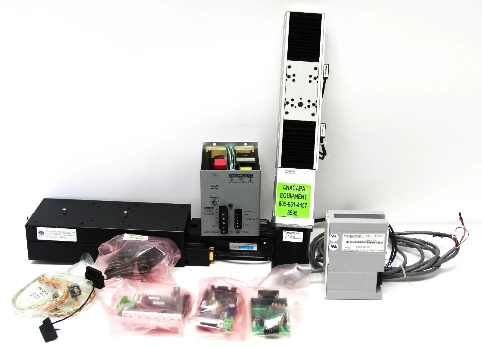 Parker Positioning Systems 5113B833 Linear Actuator & Elcom DC Servo ...