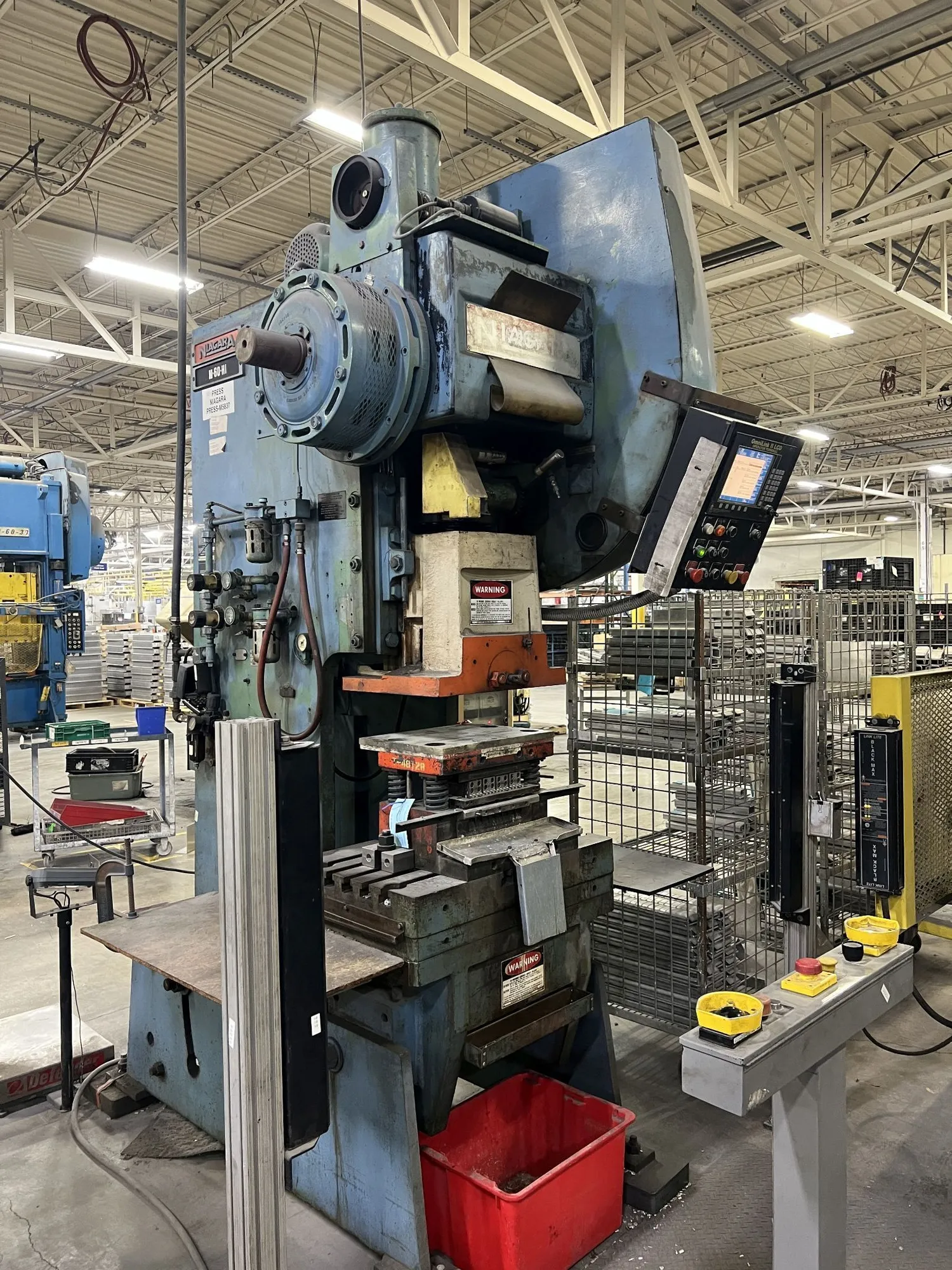 Used 1985 NIAGARA 60 TON OBI PRESS O.B.I, Flywheel, Single Crank ...