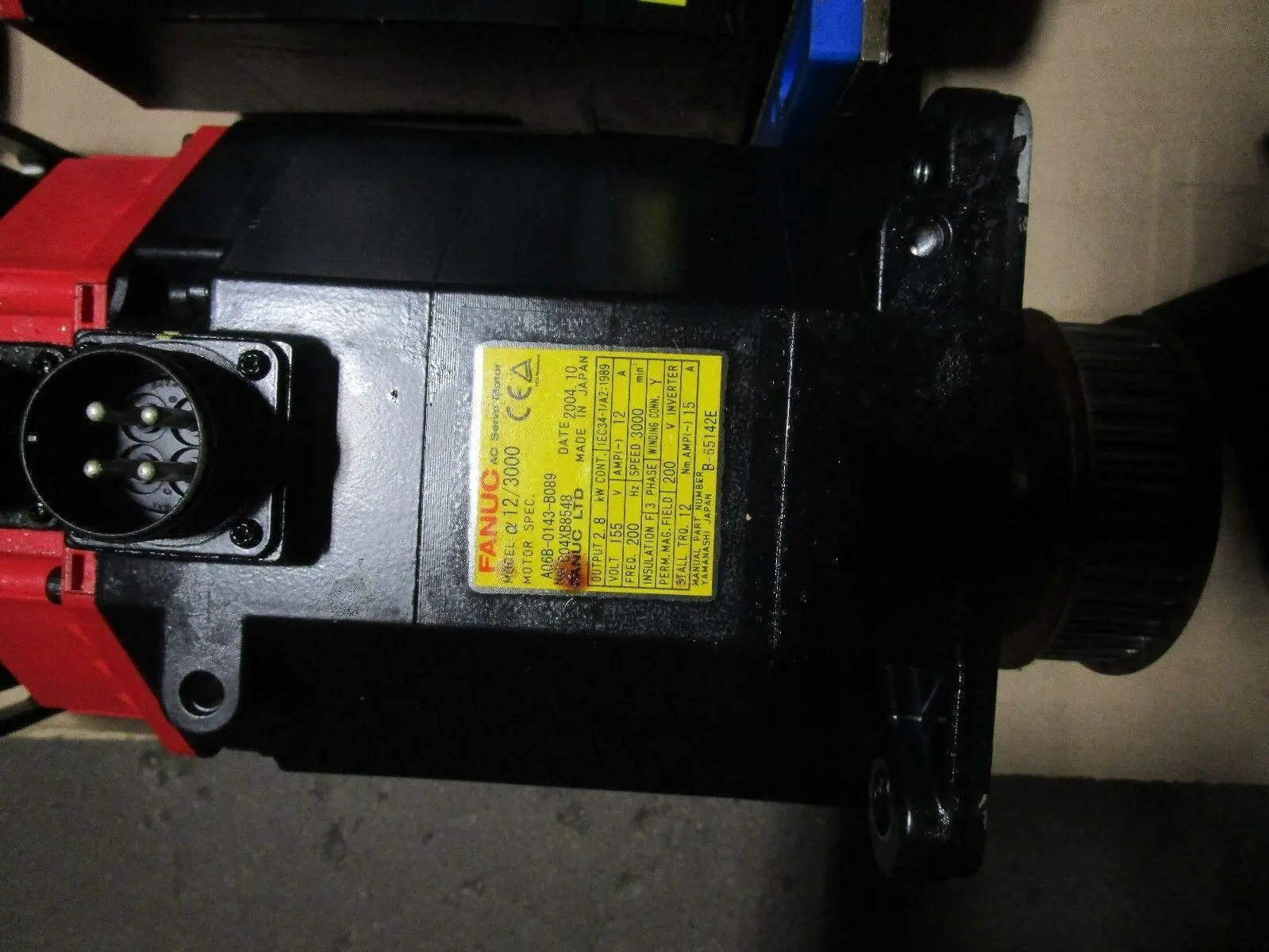 Used FANUC A06B-0143-B089 A12/3000 Servo Motors K15570 | Great American ...