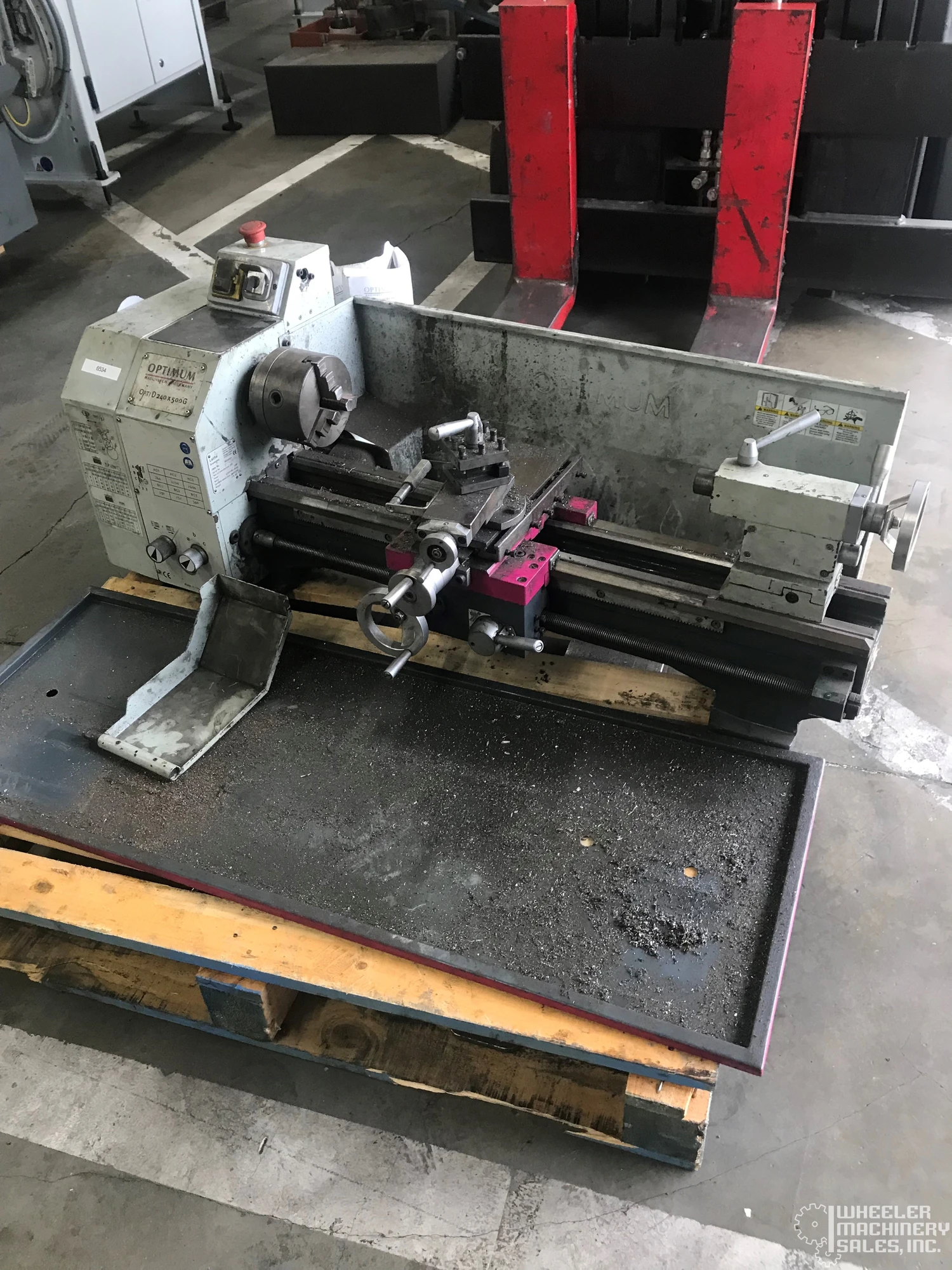 Used 2012 OPTIMUM OPTID 240X500G LATHES, ENGINE 6534 | Wheeler ...