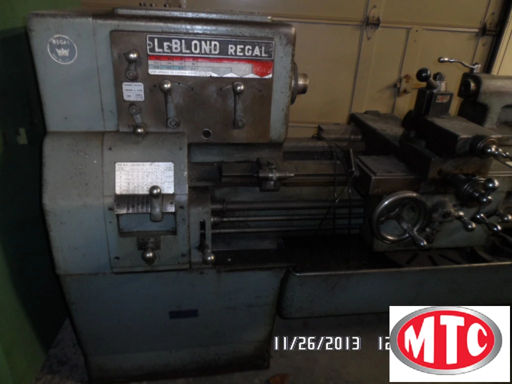 Used 1964 LEBLOND REGAL Engine Lathes 2507 | Myers Technology Co., LLC