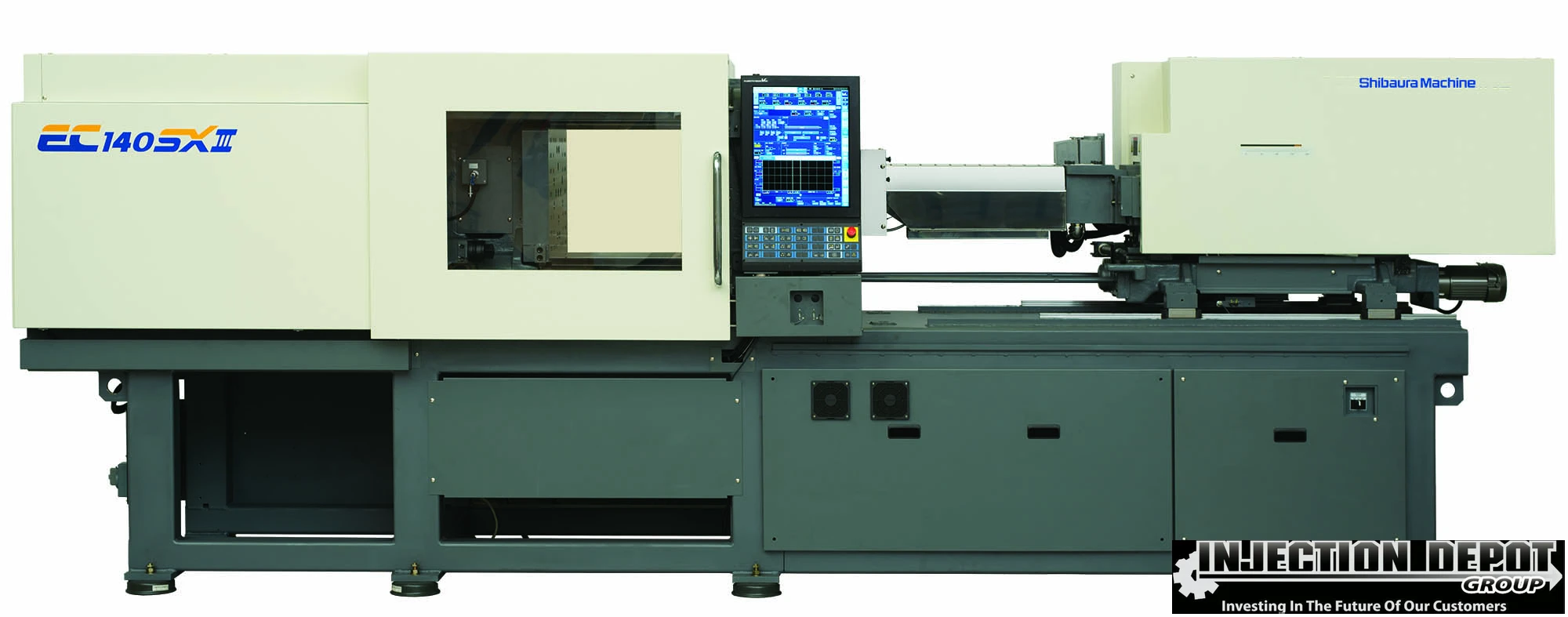 New Shibaura Machine EC140SXIIIV70-U34 2Y HORIZONTAL INJECTION MOULDING ...