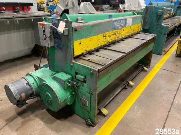 Used 6 Ft. X 10 Ga. Niagara Metal Shear #28553 | Kempler Industries