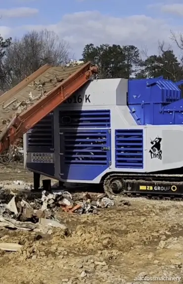 ZB Model 6363 New Mobile Hammermill Shredder | Alan Ross Machinery