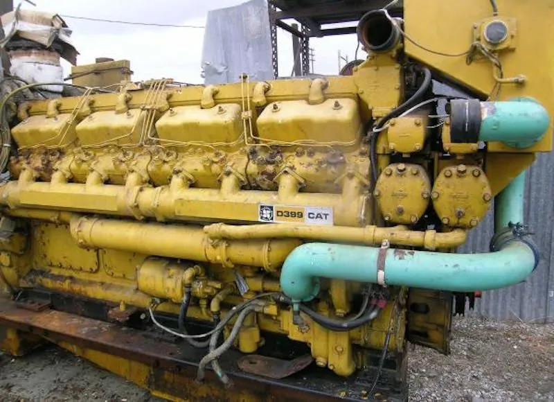 Item# E4665 - Caterpillar D-399 TA 1000HP, 1225RPM Marine Propulsion ...