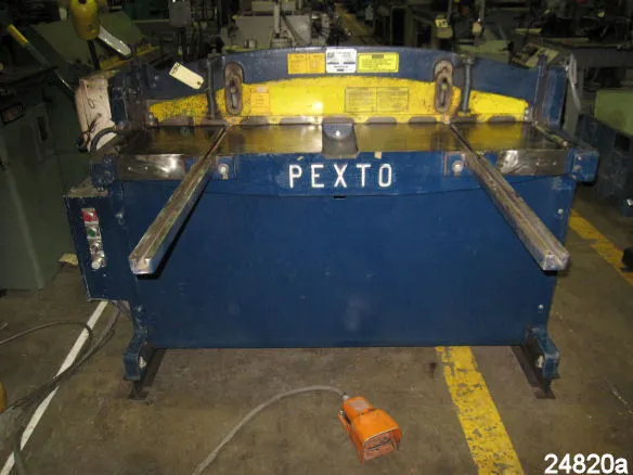 Used PEXTO PH52 Power Squaring Shear 24820 | Kempler Industries