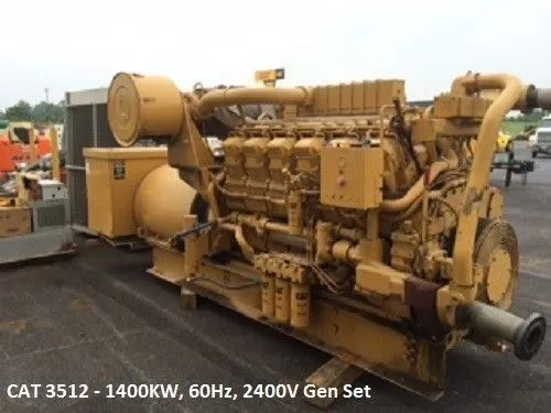 Item# GS3651 - Caterpillar 3512 Diesel 1400KW, 60Hz, 2400V Industrial ...