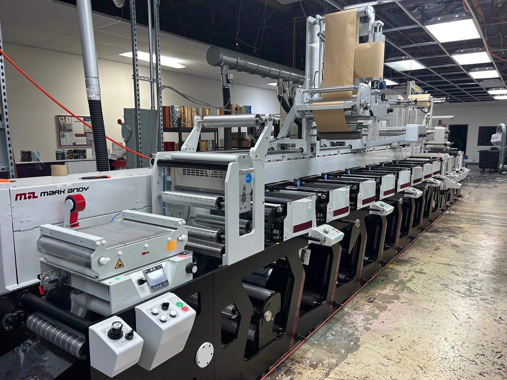 Used 2020 MARK ANDY Evolution 13" Eight Color Flexographic Printing ...