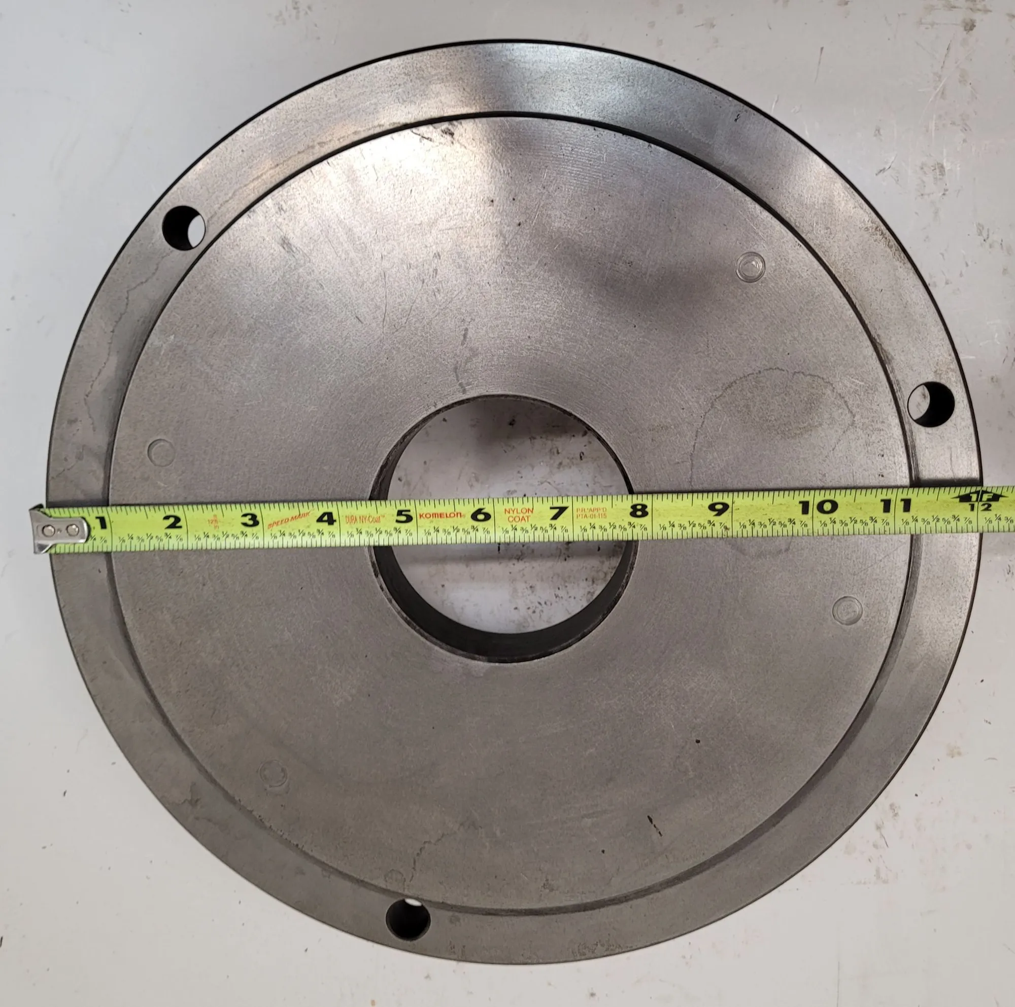 Used Buck Chuck D1-8 Lathe Chuck Mount – 12in Diameter Tooling ...