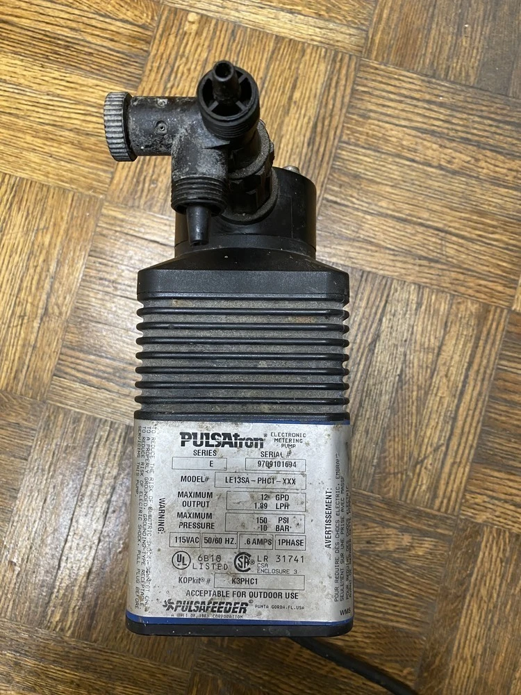Used Pulsatron Pulsafeeder pump 21075 | Global Machine Brokers, LLC