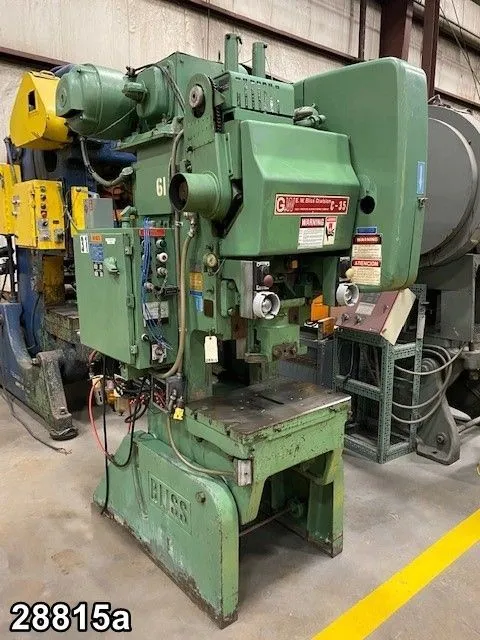 Used 35 Ton Bliss C-35 O.B.I. Punch Press #28815 | Kempler Machinery