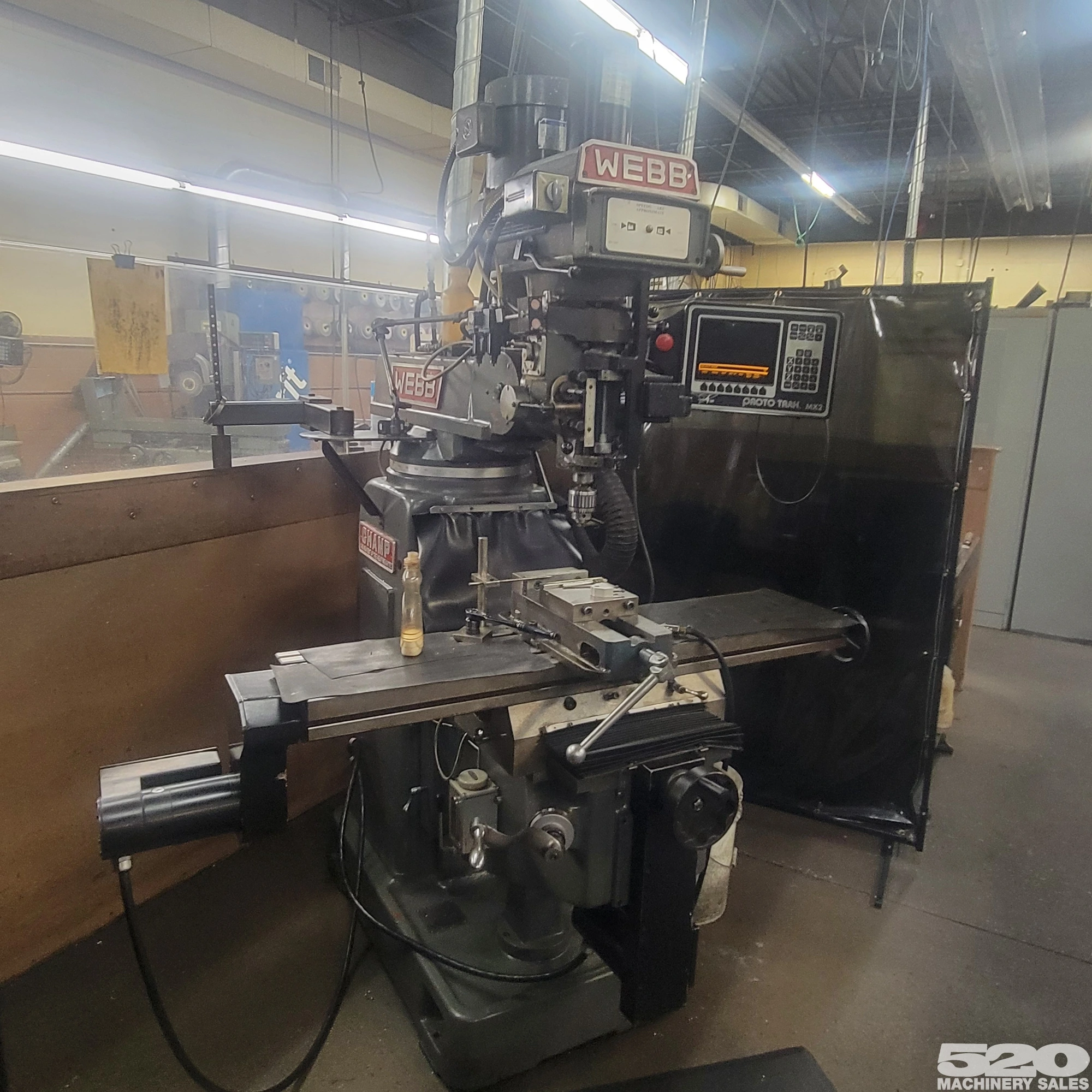 Used 1994 WEBB CHAMP 4VK Vertical Mills 22830 | 520 Machinery Sales LLC